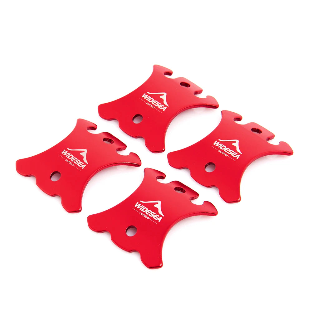 Camping Tent Wind Rope Buckle Aluminium Alloy Cord Buckles 4pcs/set ...