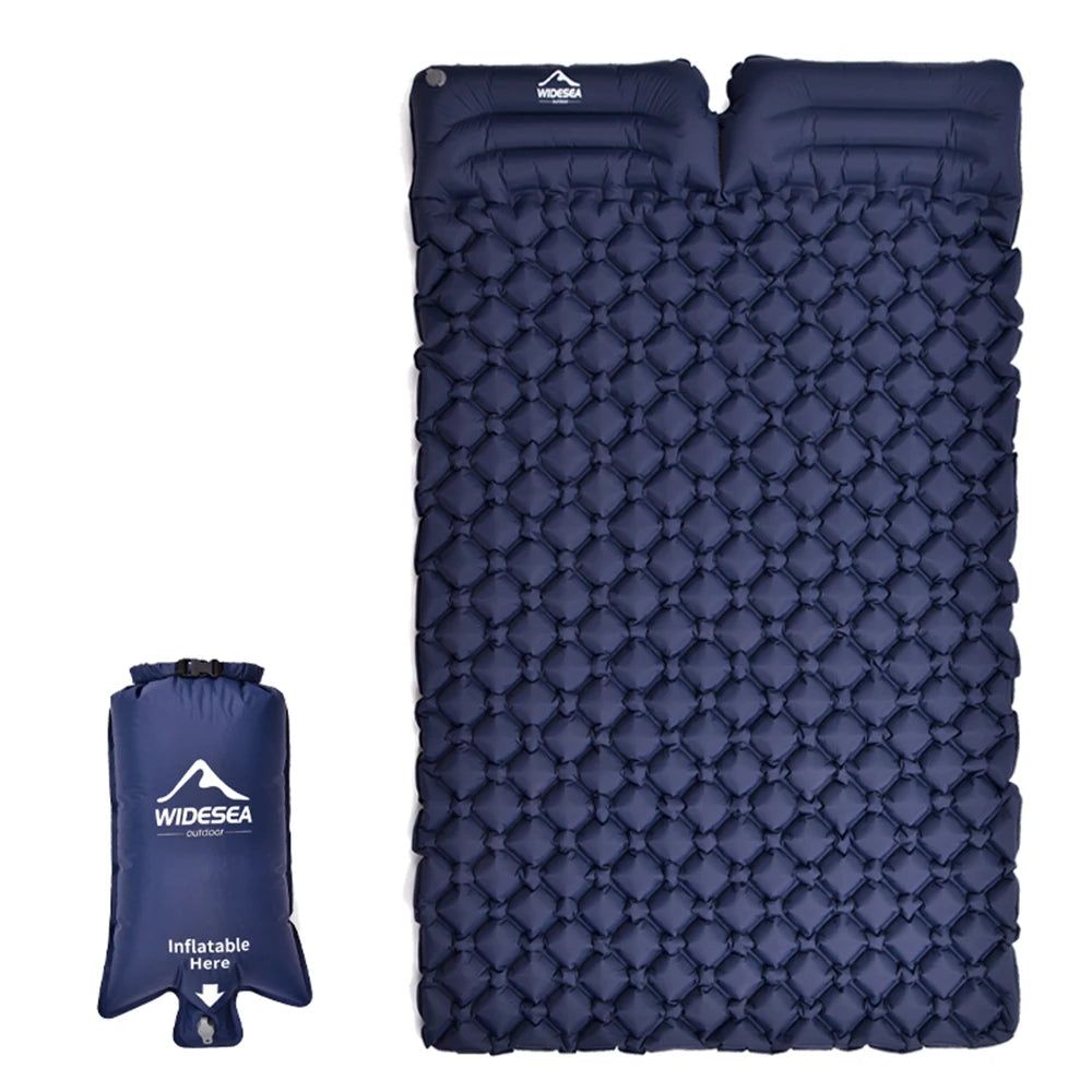 Camping 2-Person Air Mattress Ultralight Folding Sleeping Pad ...